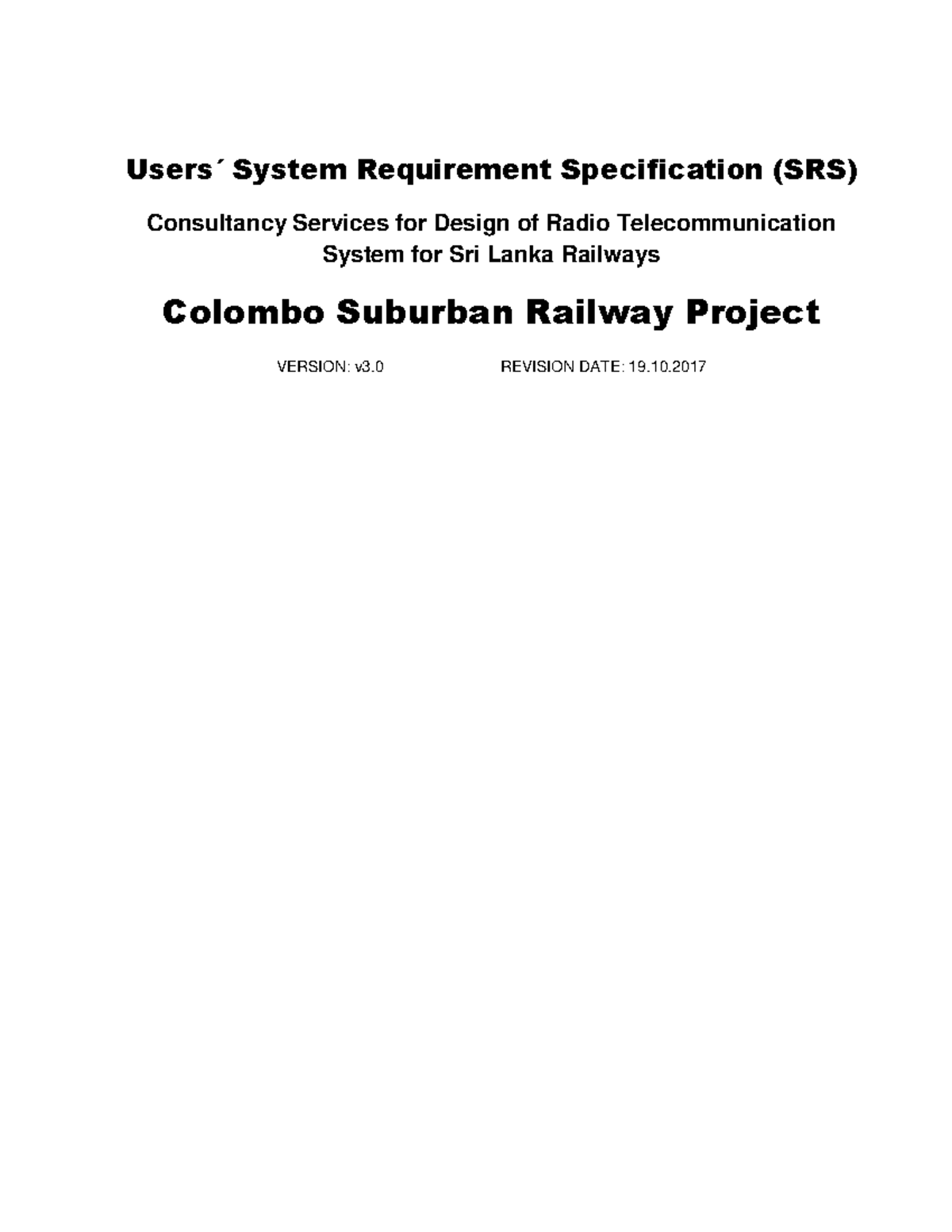 SRS Railway Reservation System - Users¥ System Requirement Specification (SRS) Consultancy ...
