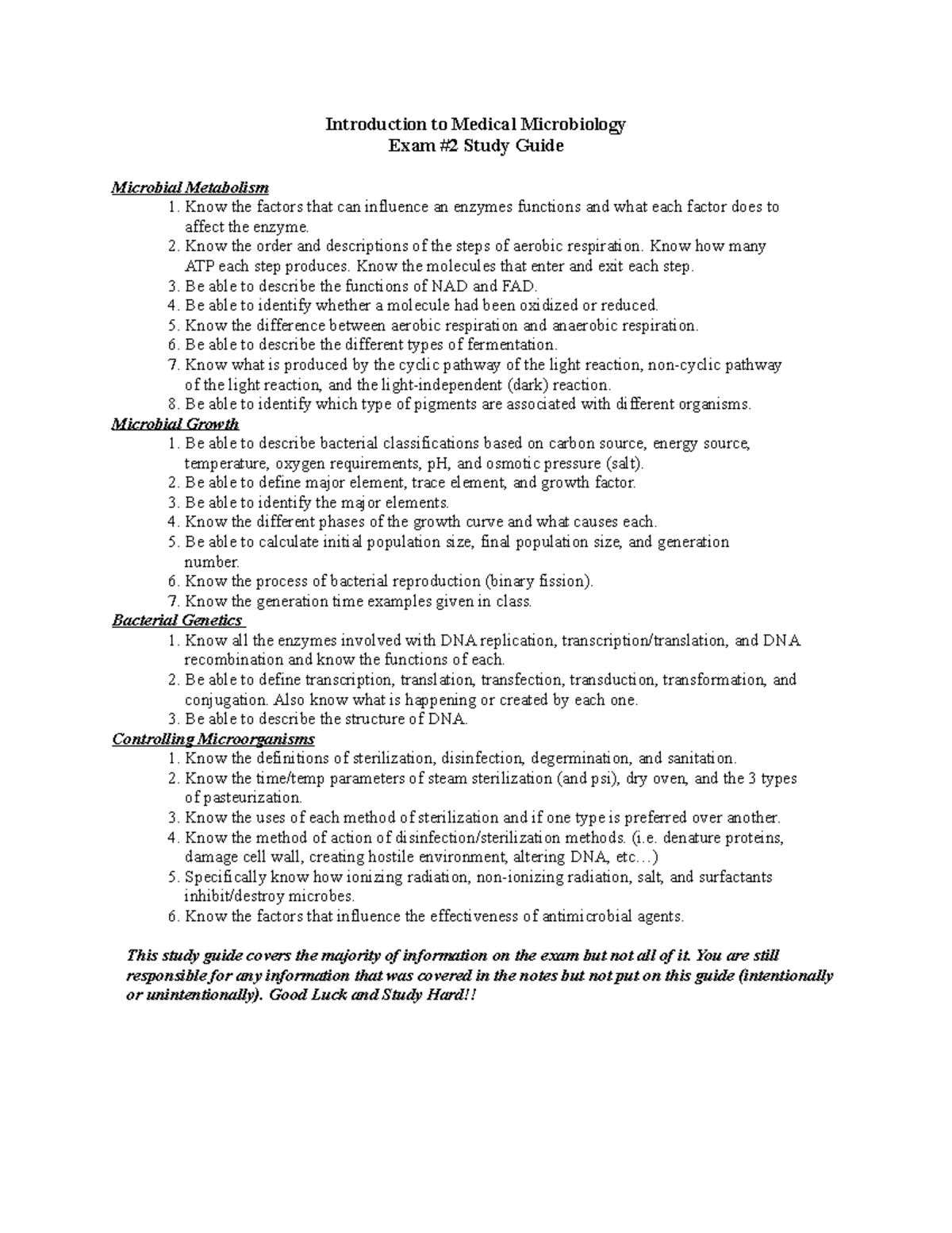 101-9bb2111e6af458e-Exam2Study Guide - Introduction to Medical ...