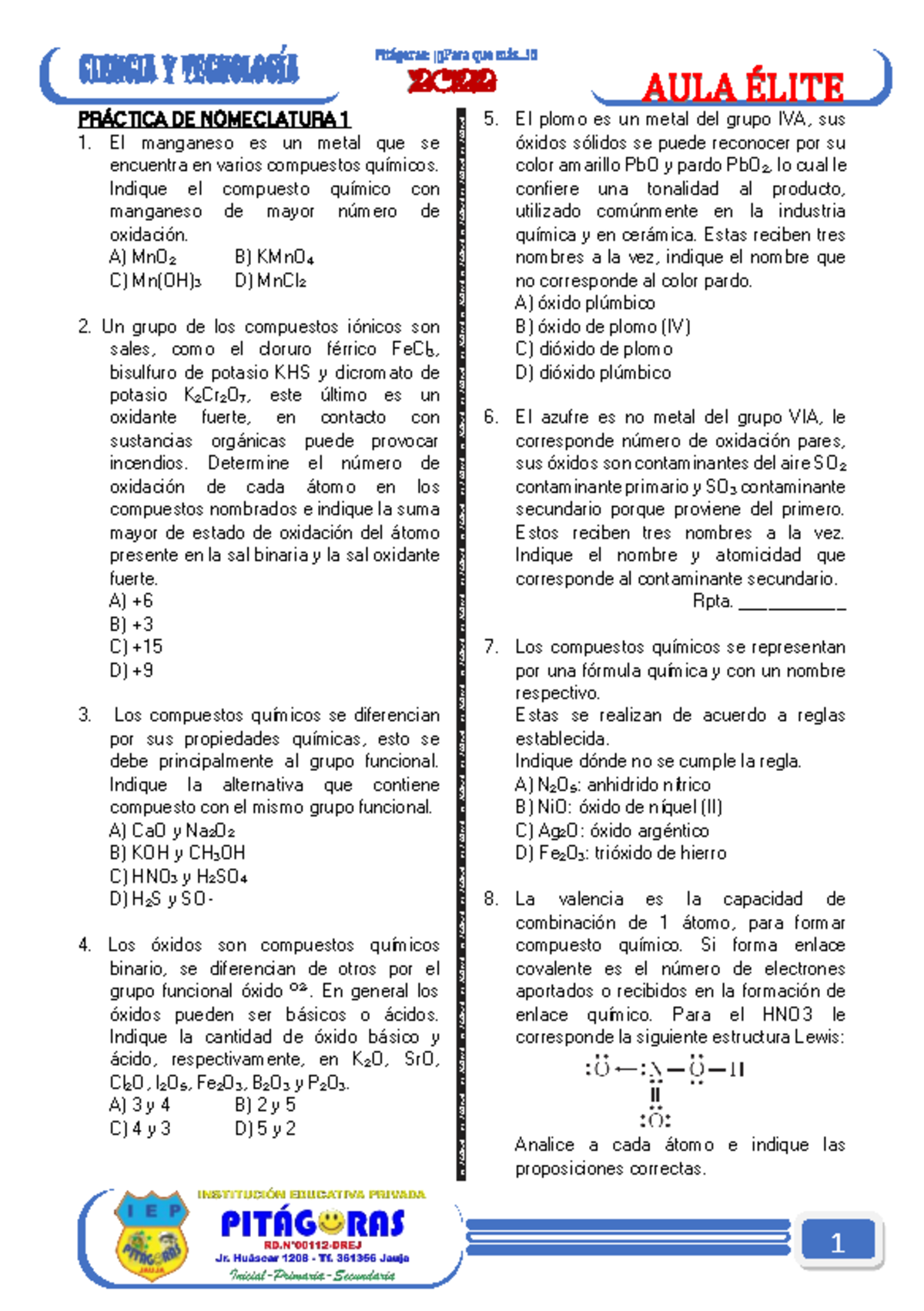 Práctica Ni 1 Ta Weno Xd Pi TÁ Go Ras Pi TÁgo Ras P ItÁgo Ras