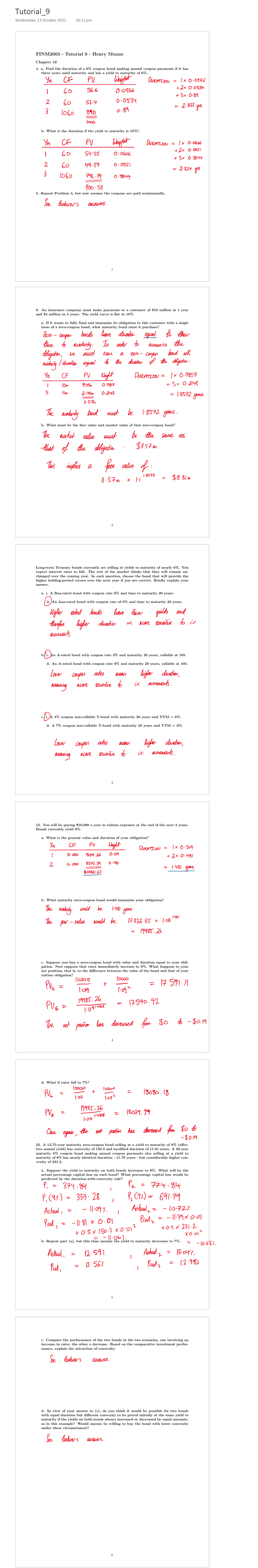 Tutorial 9 2 - week9 - FINM2003 - ANU - Studocu