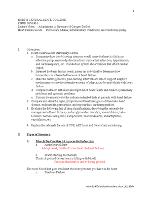 MI Case Study - N/A - Case Study 15- Rule Out Myocardial Infarction Scenario: The time is 1900 ...