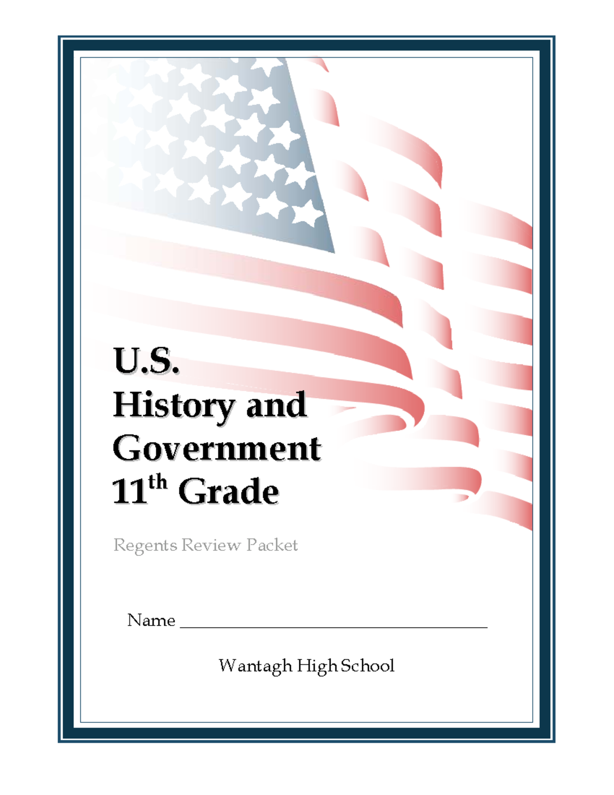 USHG Review Packet - U.U.. HiHissttoorryy aanndd GoGovveerrnnmmeenntt ...