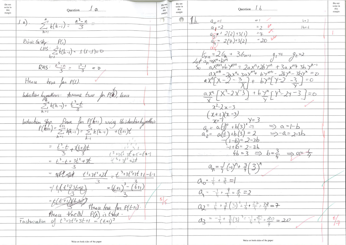 Approved 81 - Marked Paper - MA103 - Studocu
