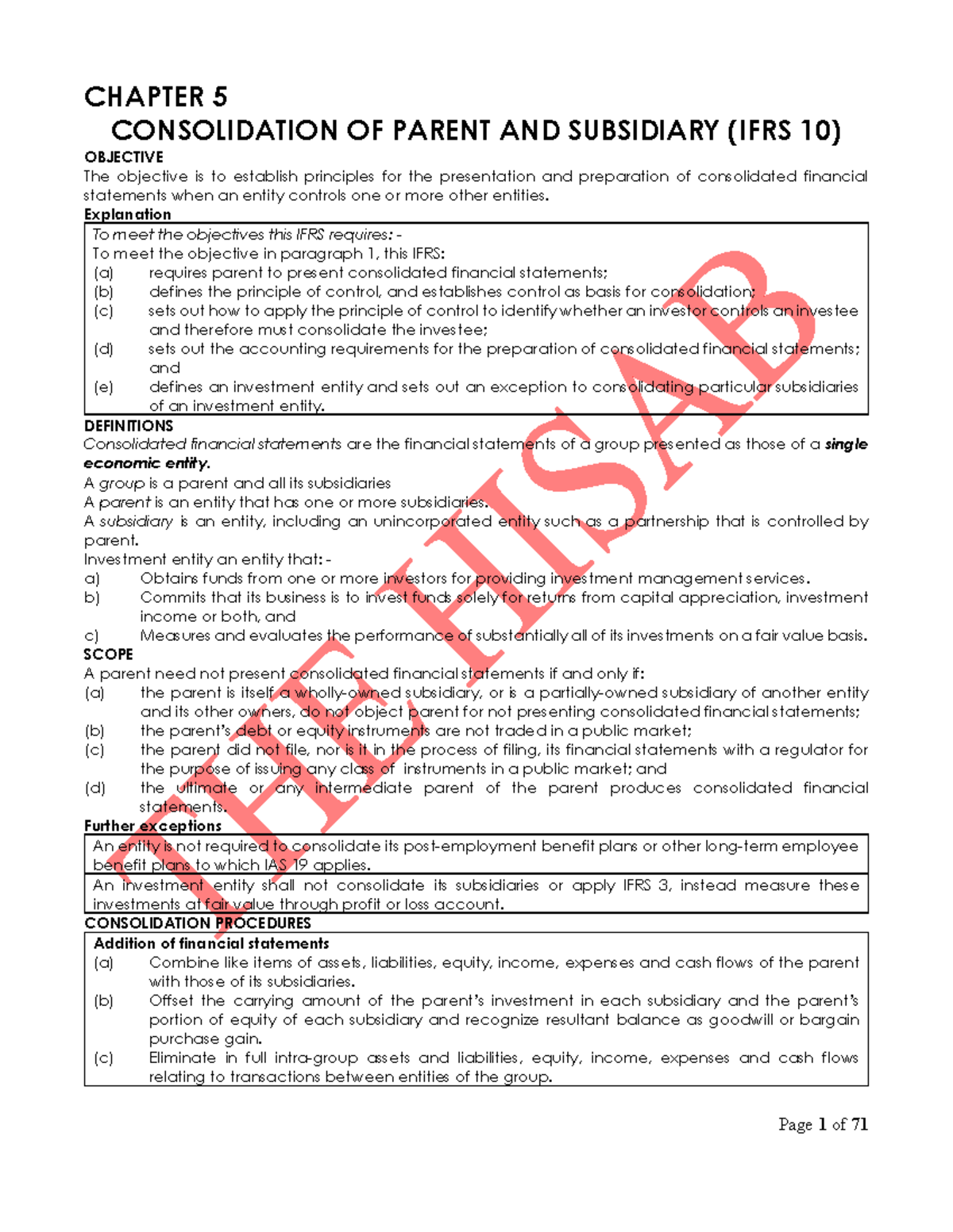 IFRS10 - 02-Step Acquisition - CHAPTER 5 CONSOLIDATION OF PARENT AND ...