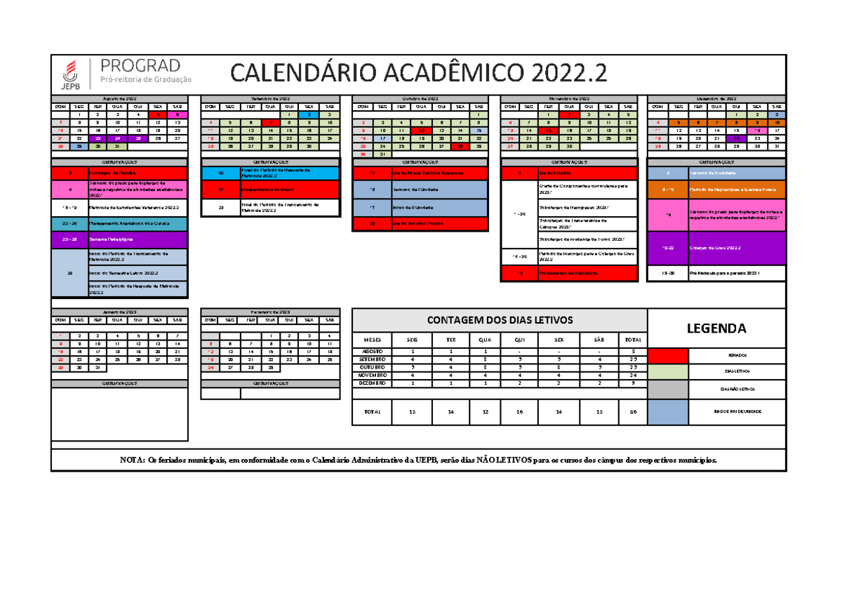 Resolucao Consepe 028 2021 Aprova O Calendario Academico 2022 Dom Seg