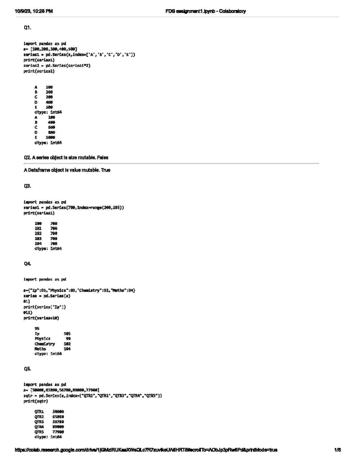 FDSAsg 1 - Fundamentals of Data Science - Studocu
