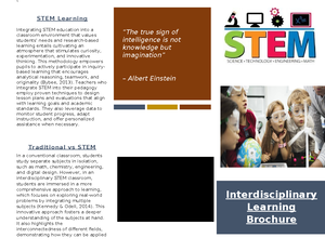 ELM 462 T1 STEM in the Classroom Brochure - STEM in the Classroom ...