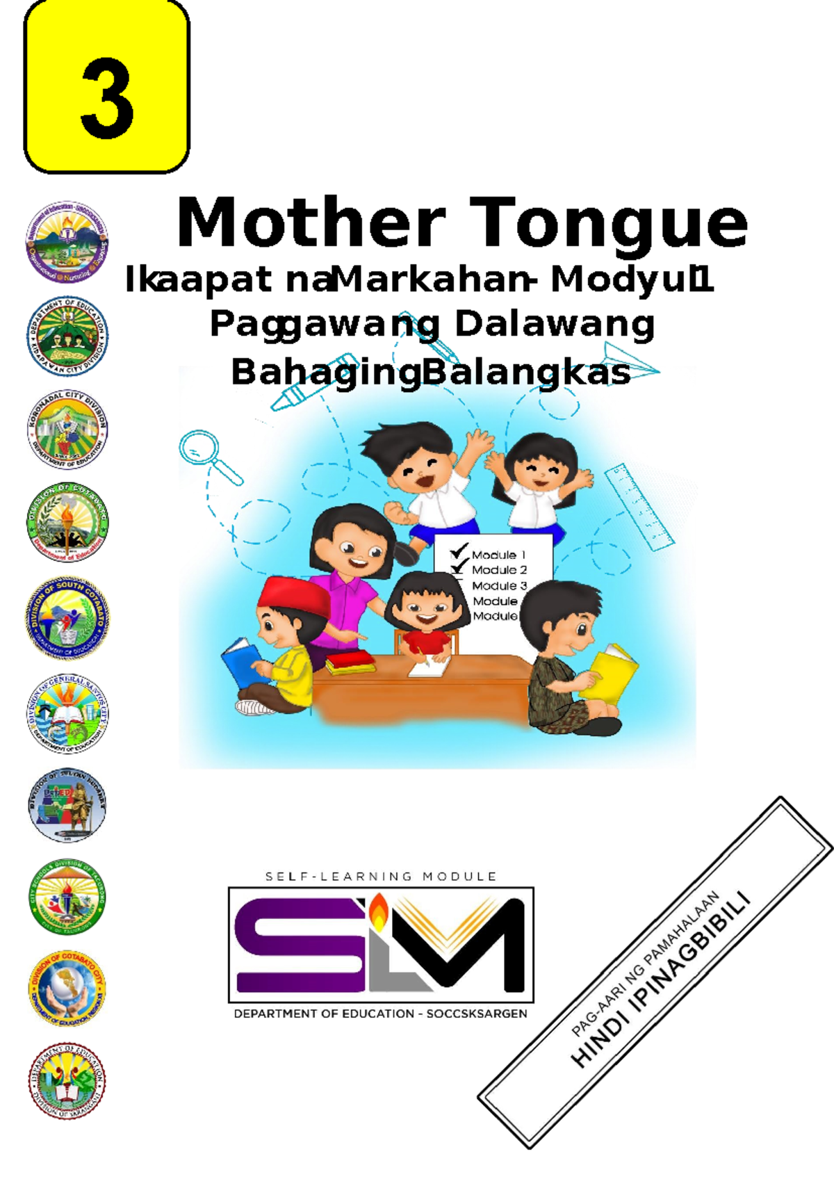 MTB3 Q4 M1 Balangkas - Mother Tongue Ikaapat naMarkahan– Modyul 1 Paggawa ng Dalawang - Studocu