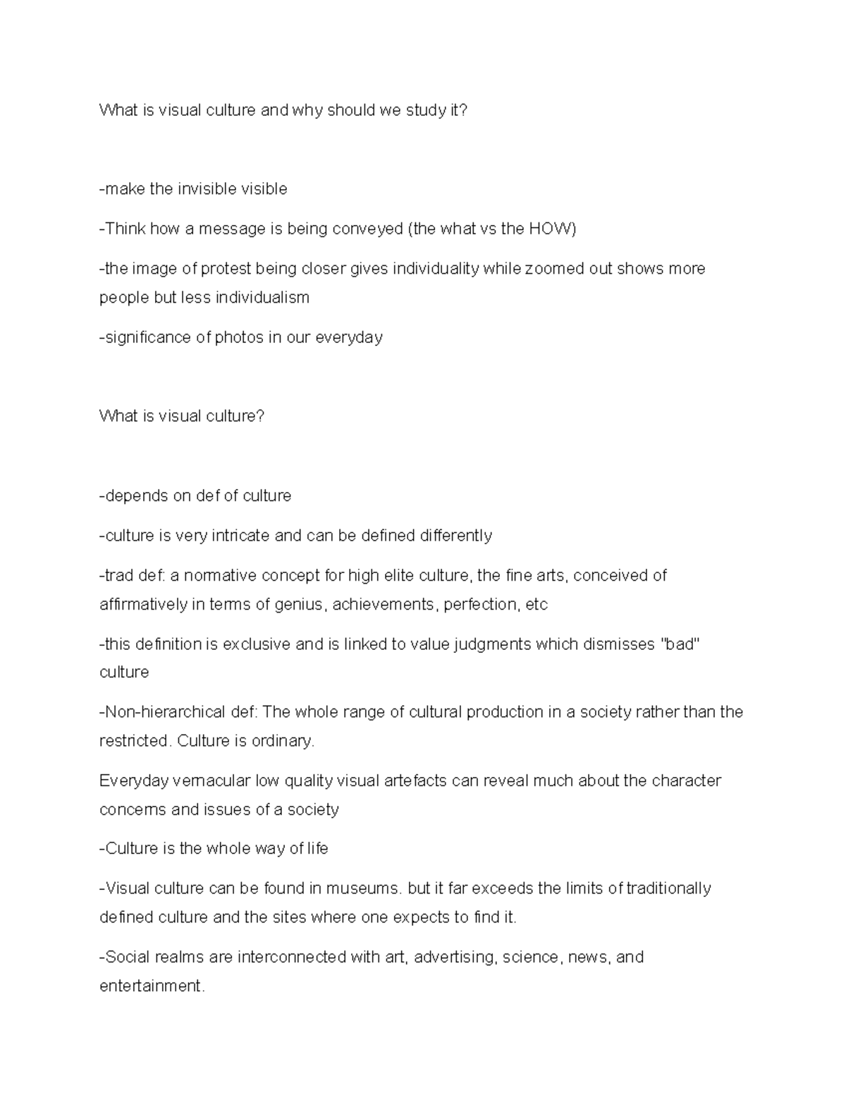 Visual Culture Notes 1: What is visual culture and why should we study ...