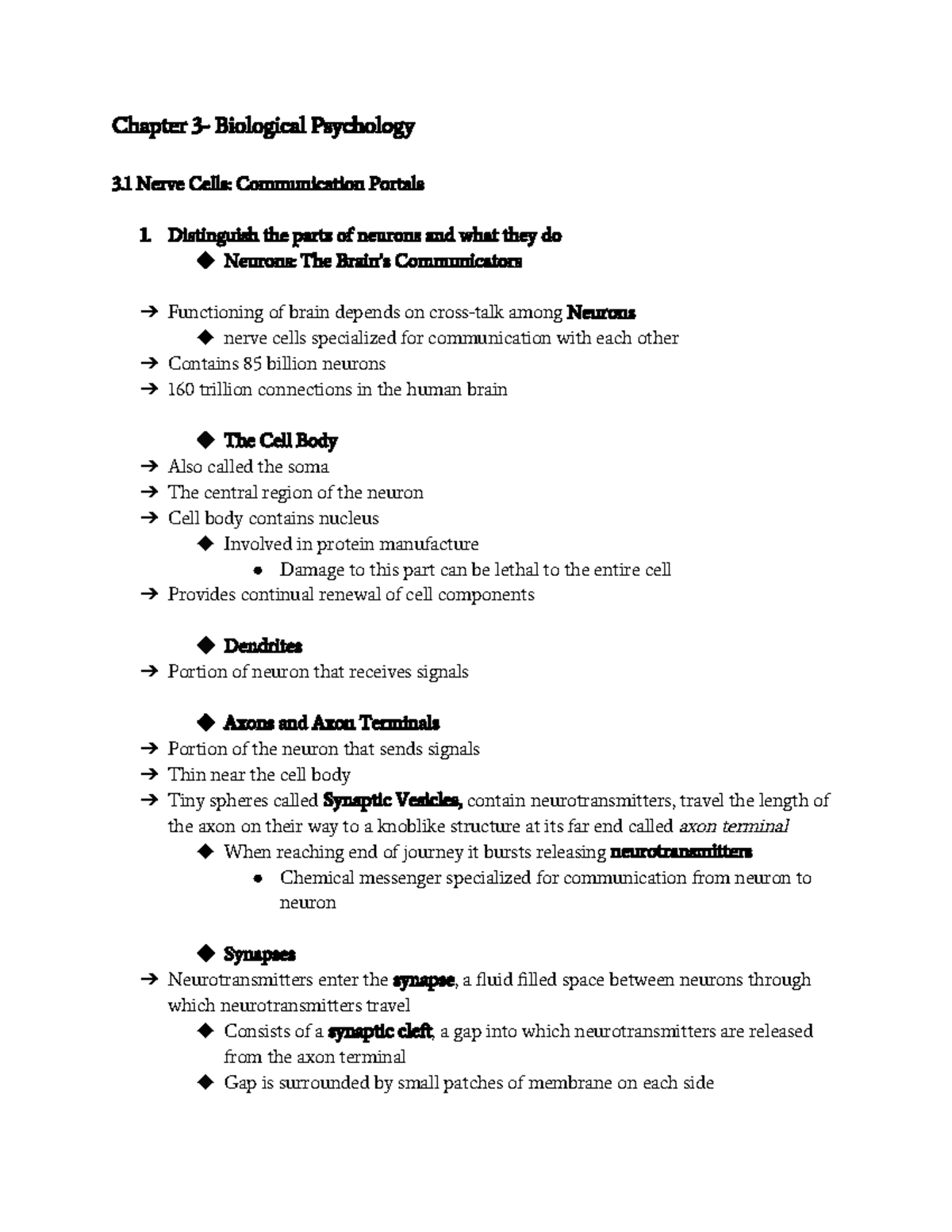 Chapter 3- Biological Psychology-2 - Nurture, consisting of learning ...
