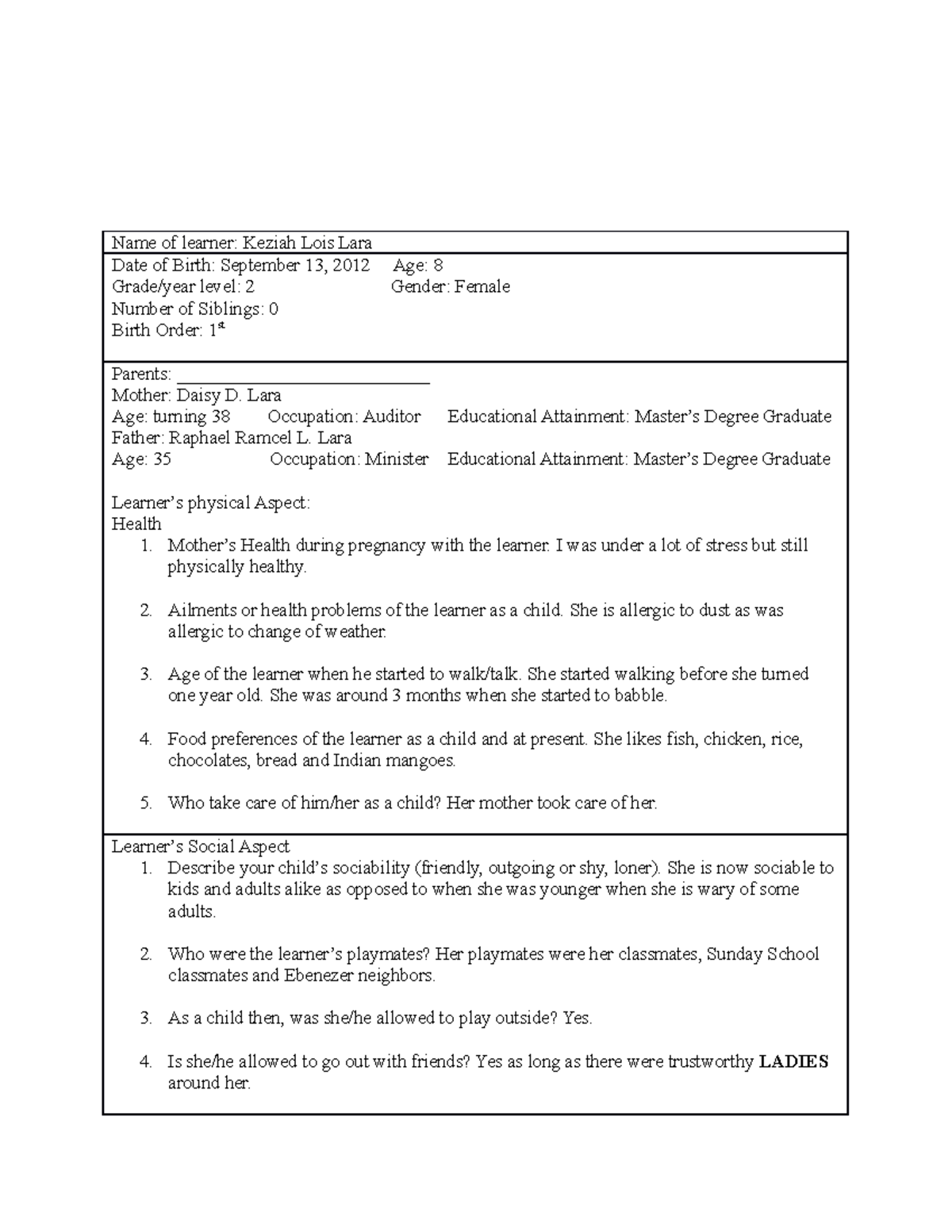 Interview-guide - Assignments, you dont need to prepare for your ...