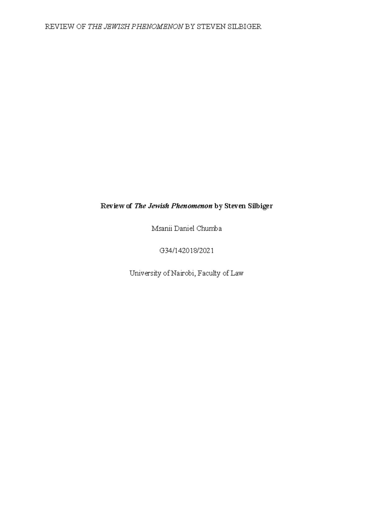 Review of The Jewish Phenomenon by Steven Silbiger - Despite their ...