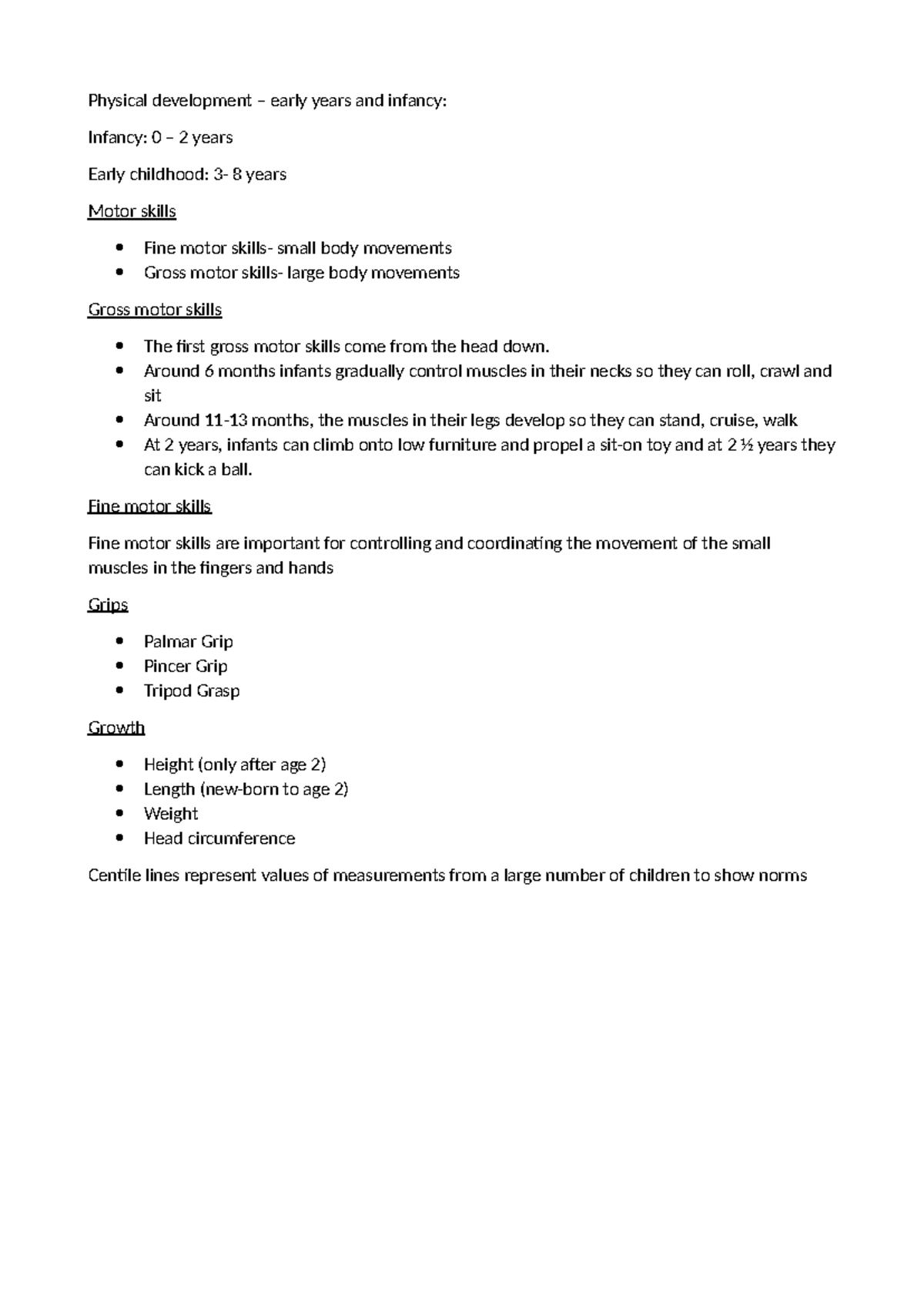 Physical development – early years and infancy - Around 6 months ...