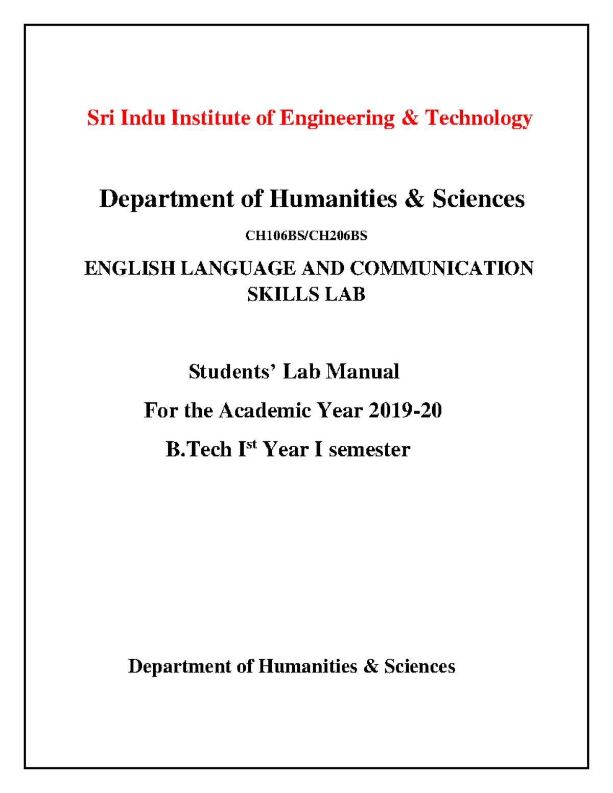 ELCS (English) Lab manual - Sri Indu Institute of Engineering ...