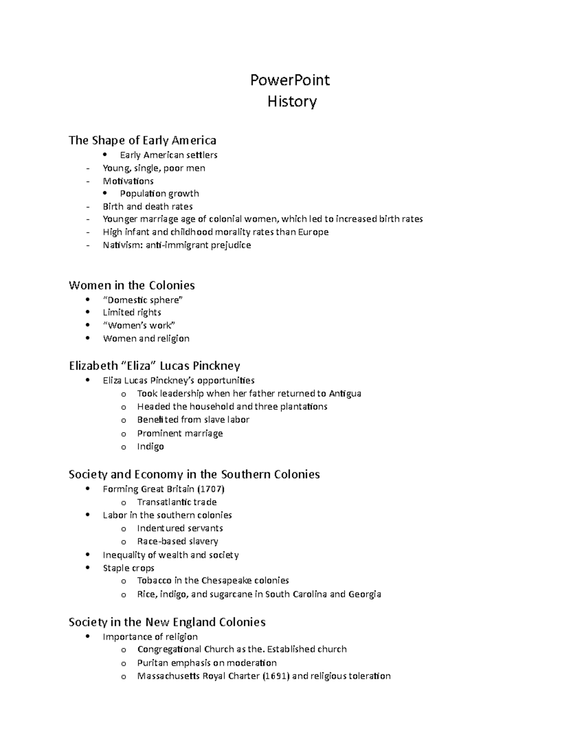 Ch 3 powerpoint - notes - PowerPoint History The Shape of Early America ...