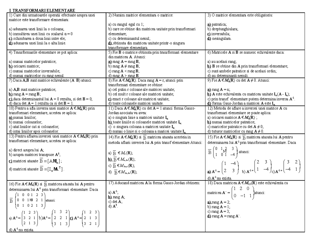 Gile-rezolvate-mate - Grile matematica - I. TRANSFORMARI ELEMENTARE ...