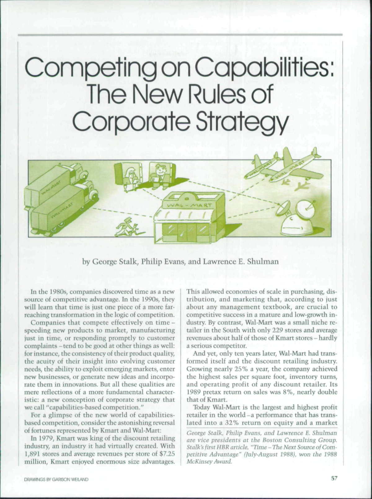 Competing on Capabilities -The New Rules of Corporate Strategy - Connpeting on Capabiiities ...