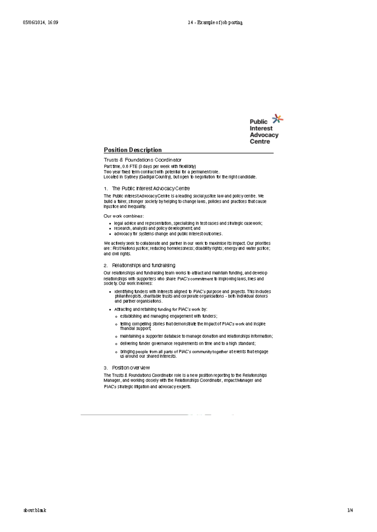 11 - good resource - Position Description Trusts & Foundations ...