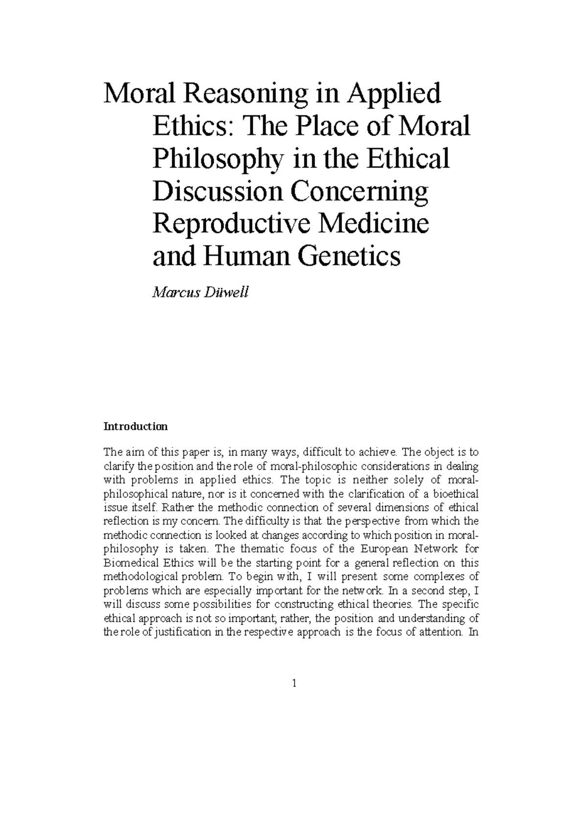 Moral reasoning - Summary EE Laws and Ethics - Moral Reasoning in ...