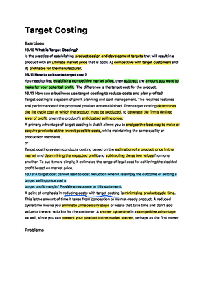 SWOT Analysis - Summary Management Accounting - SWOT ANALYSIS ...