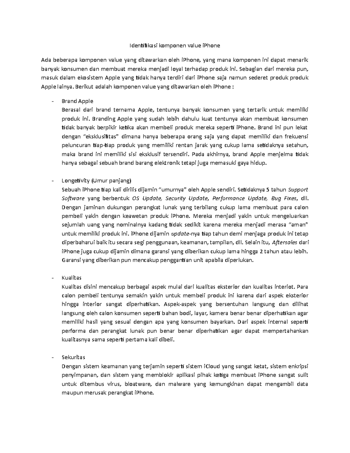 Identifikasi komponen value i Phone - Identifikasi komponen value ...