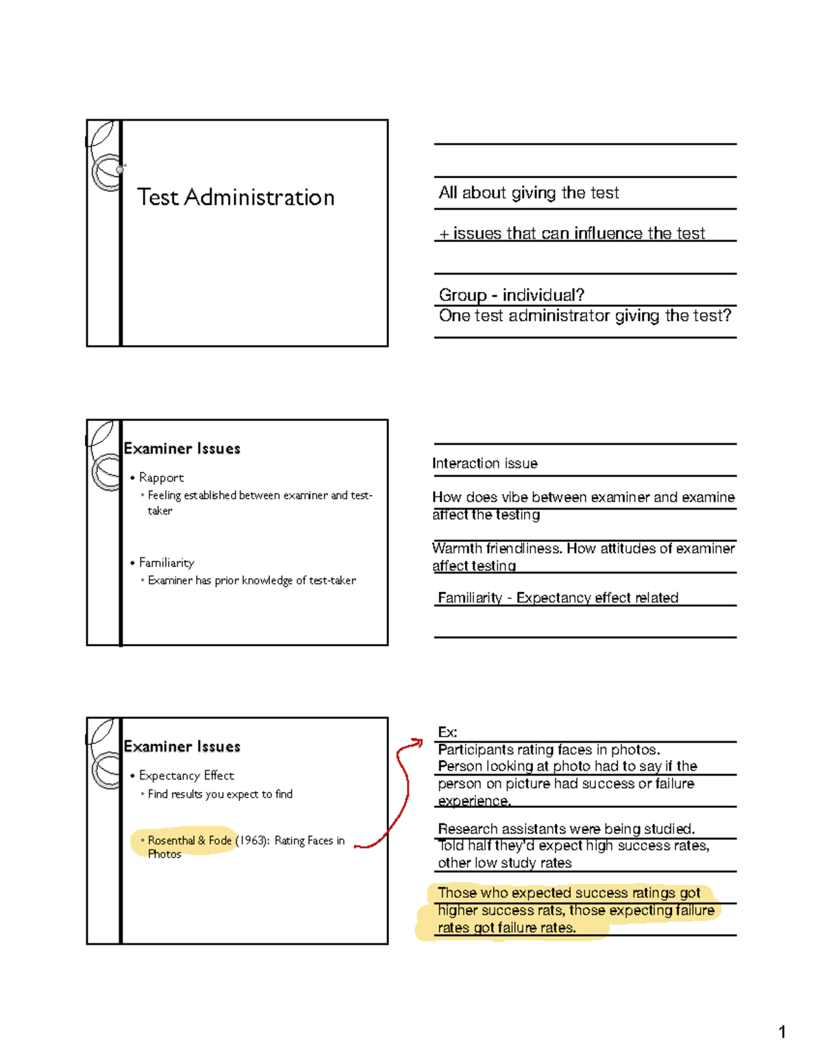Psy 414 Test Administration - Test Administration Examiner Issues ...