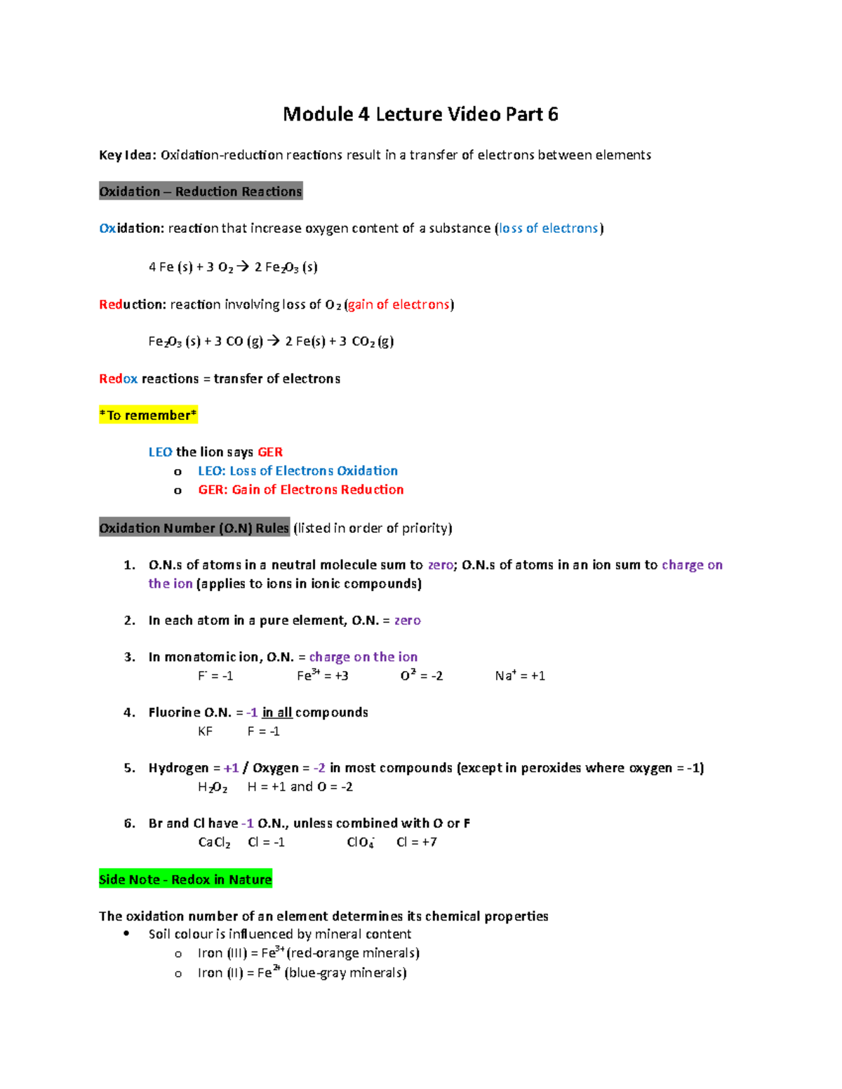 Module 4 Lecture Video Part 6 - Module 4 Lecture Video Part 6 Key Idea ...