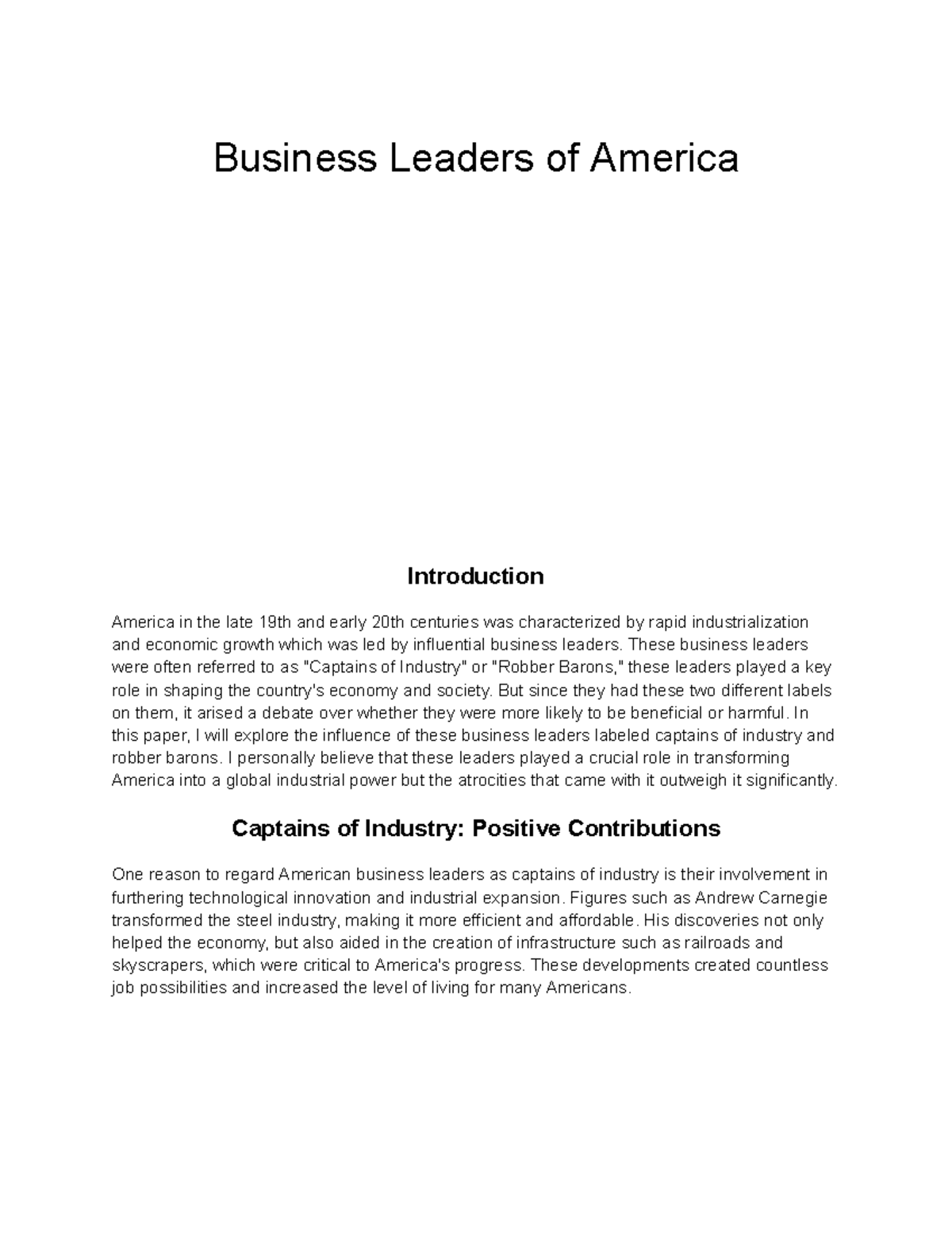 Business Leaders of America - Business Leaders of America Introduction ...