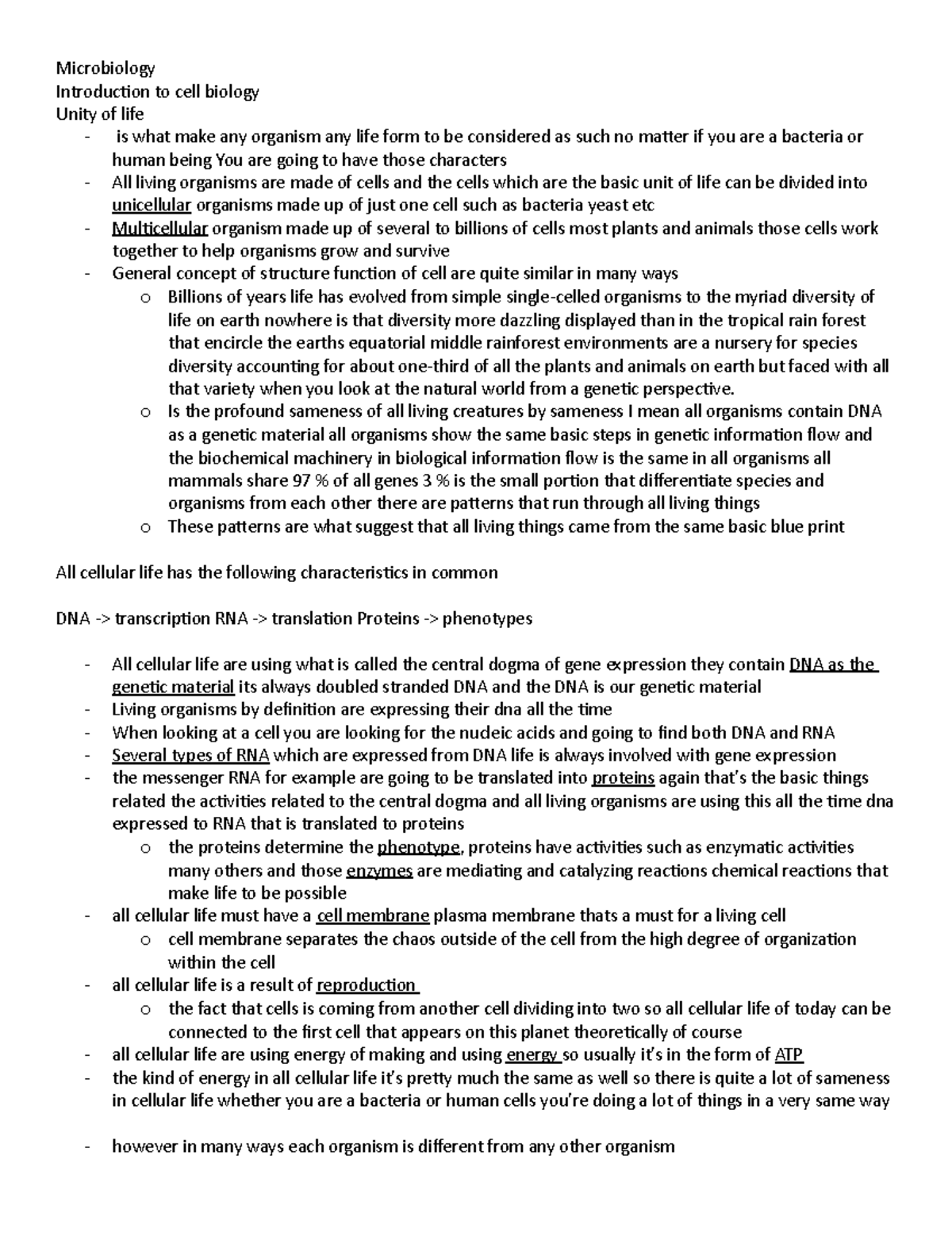 Microbiology unit 2 review what are cells - Microbiology Introduction ...