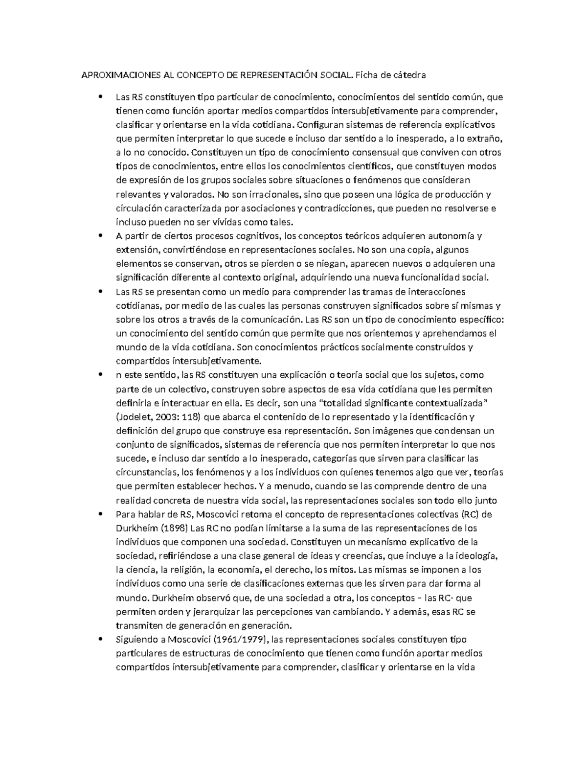 Aproximaciones AL Concepto DE Representación Social - APROXIMACIONES AL ...