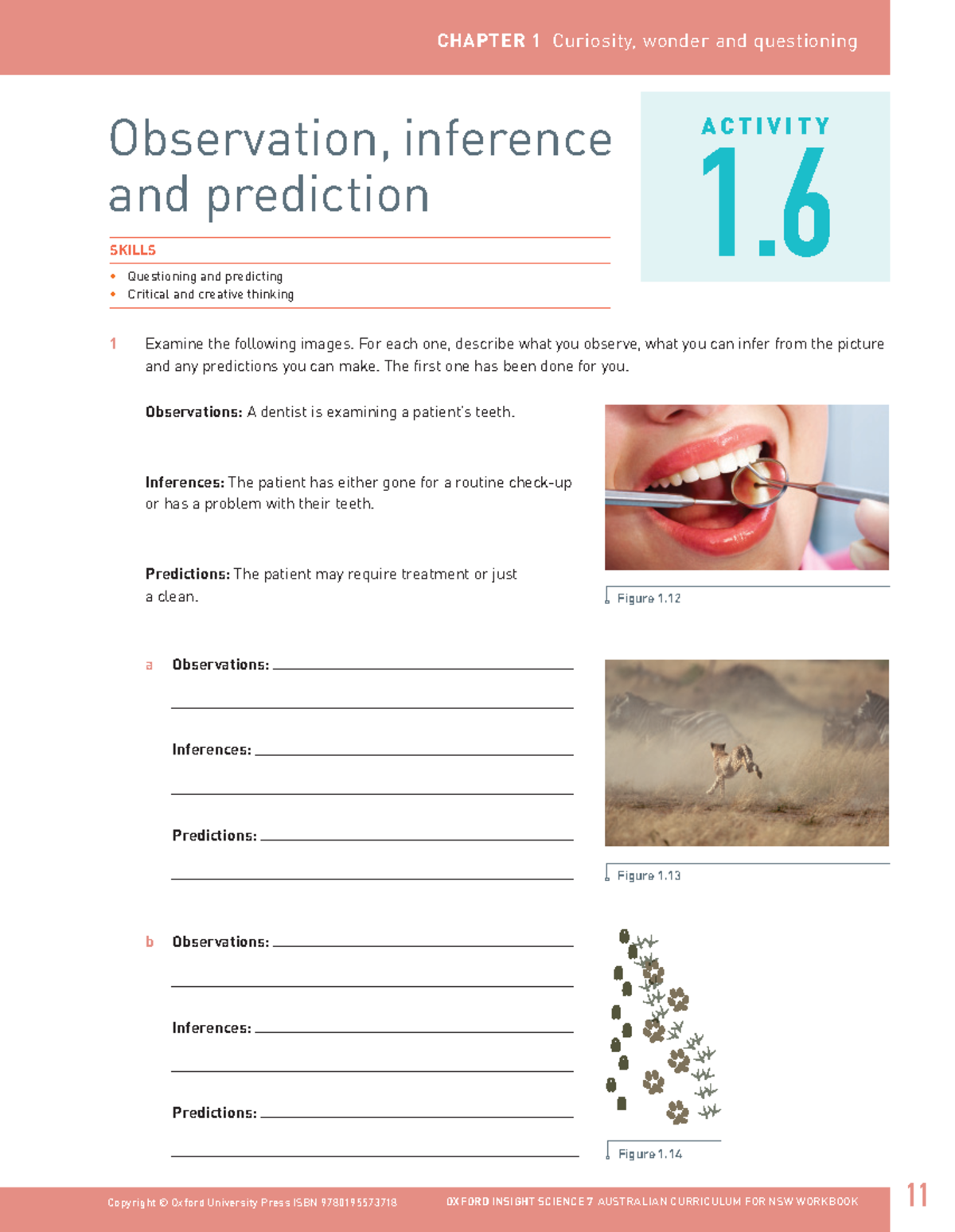 W1 - Observation and infernce - CHAPTER 1 Curiosity, wonder and questioning Copyright © Oxford ...