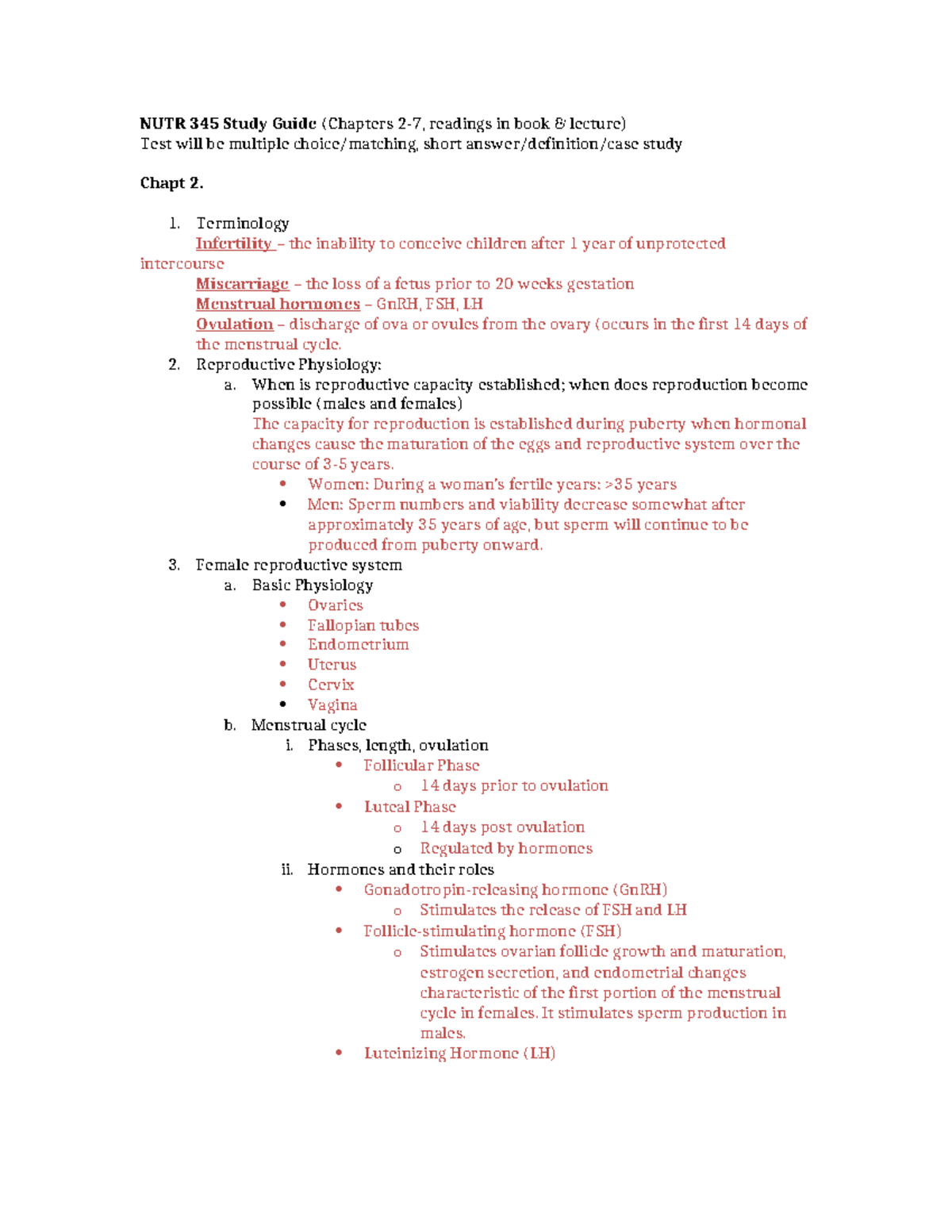 1+Midterm+Study+Guide copy - NUTR 345 Study Guide (Chapters 2-7 ...