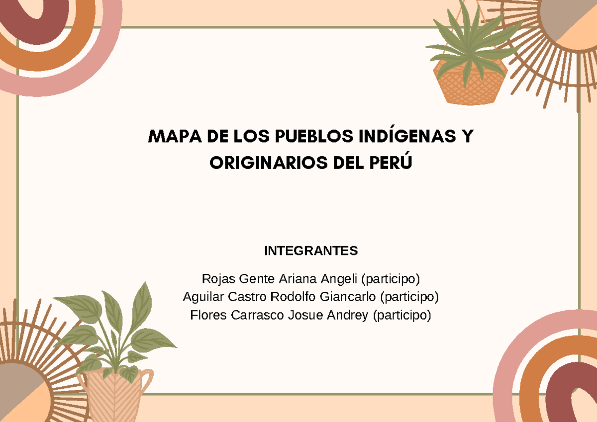 Conoce El Mapa De Los Pueblos Indígenas U Originarios Del Perú – KRQOC