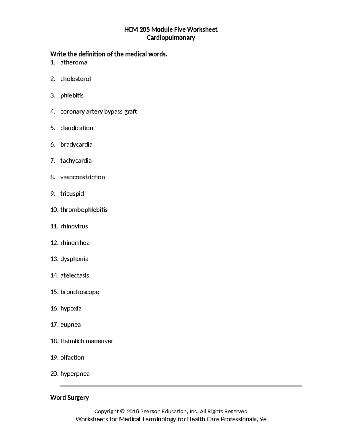 HCM 205 Module Five Worksheet - HCM 205 Module Five Worksheet ...