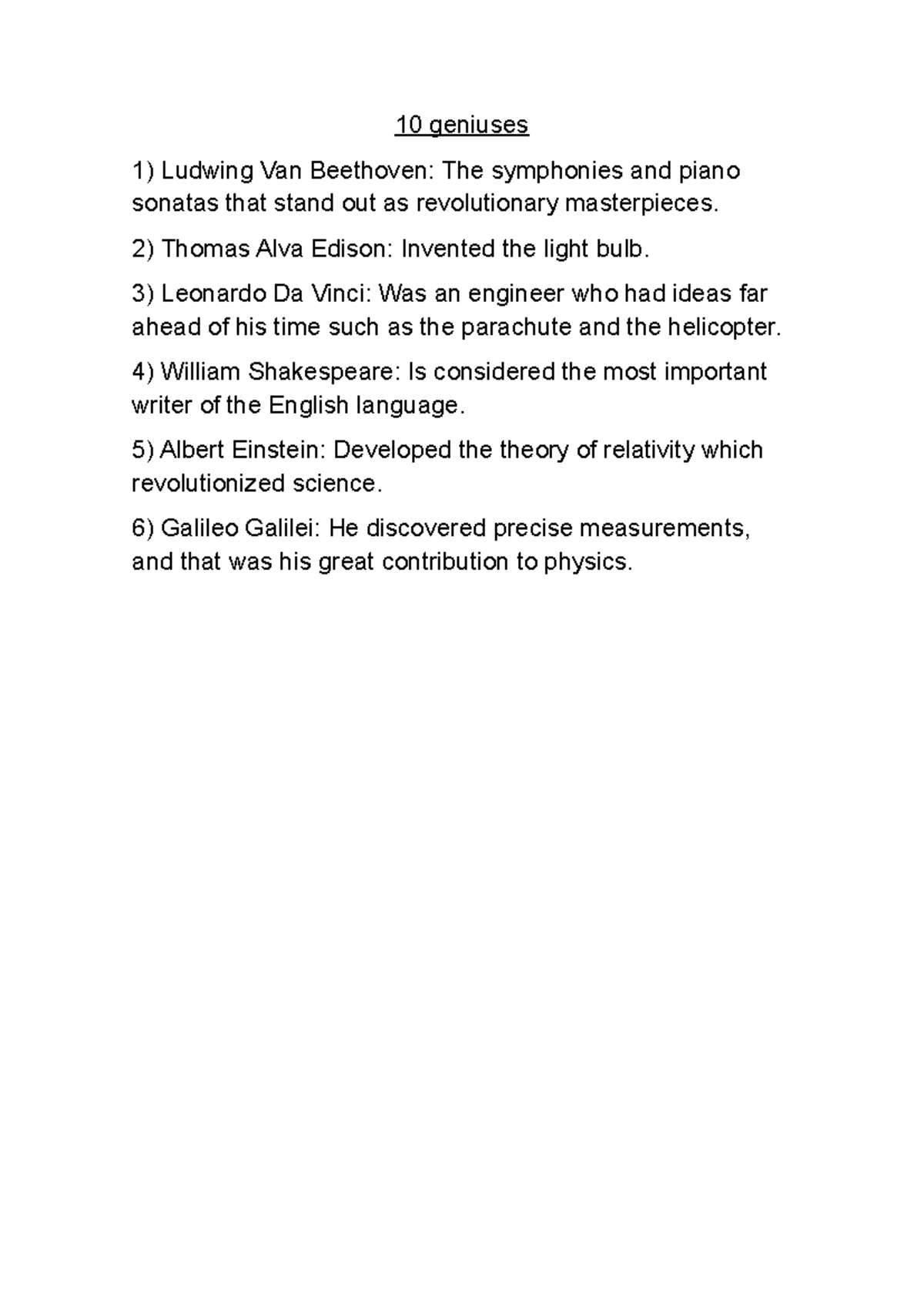 10 geniuses - 10 geniuses Ludwing Van Beethoven: The symphonies and ...