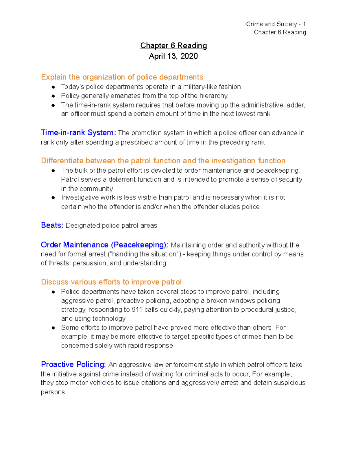 Chapter 6 Reading - Professor London - Chapter 6 Reading Chapter 6 ...