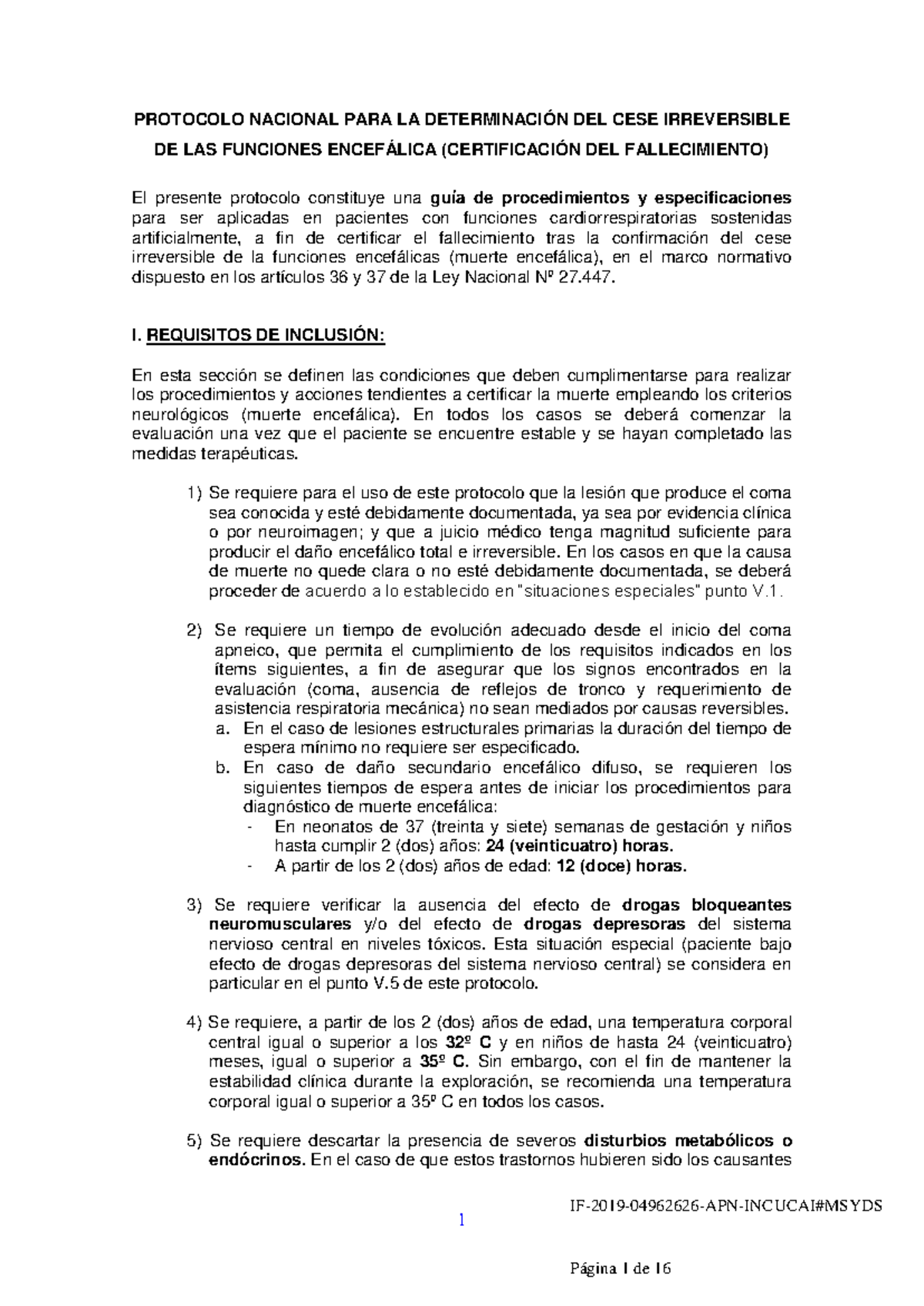 Resolucion 716 2019 anexo i - PROTOCOLO NACIONAL PARA LA DETERMINACIÓN ...