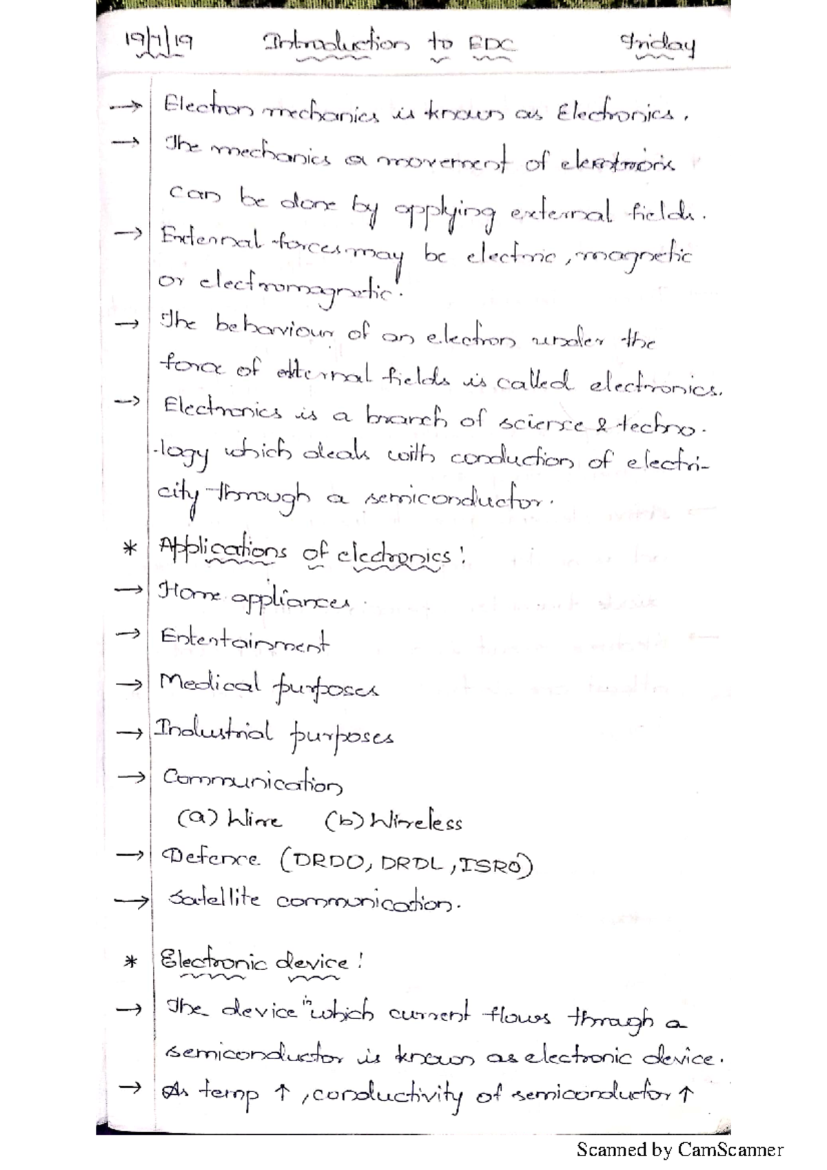 EDC Notes All Units - jdhh - Introduction to EDC Friday Electron ...