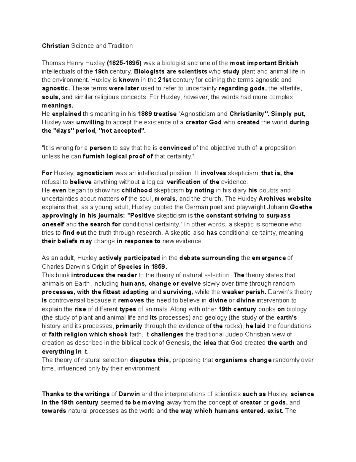 Christian Science and Tradition - Christian Science and Tradition ...