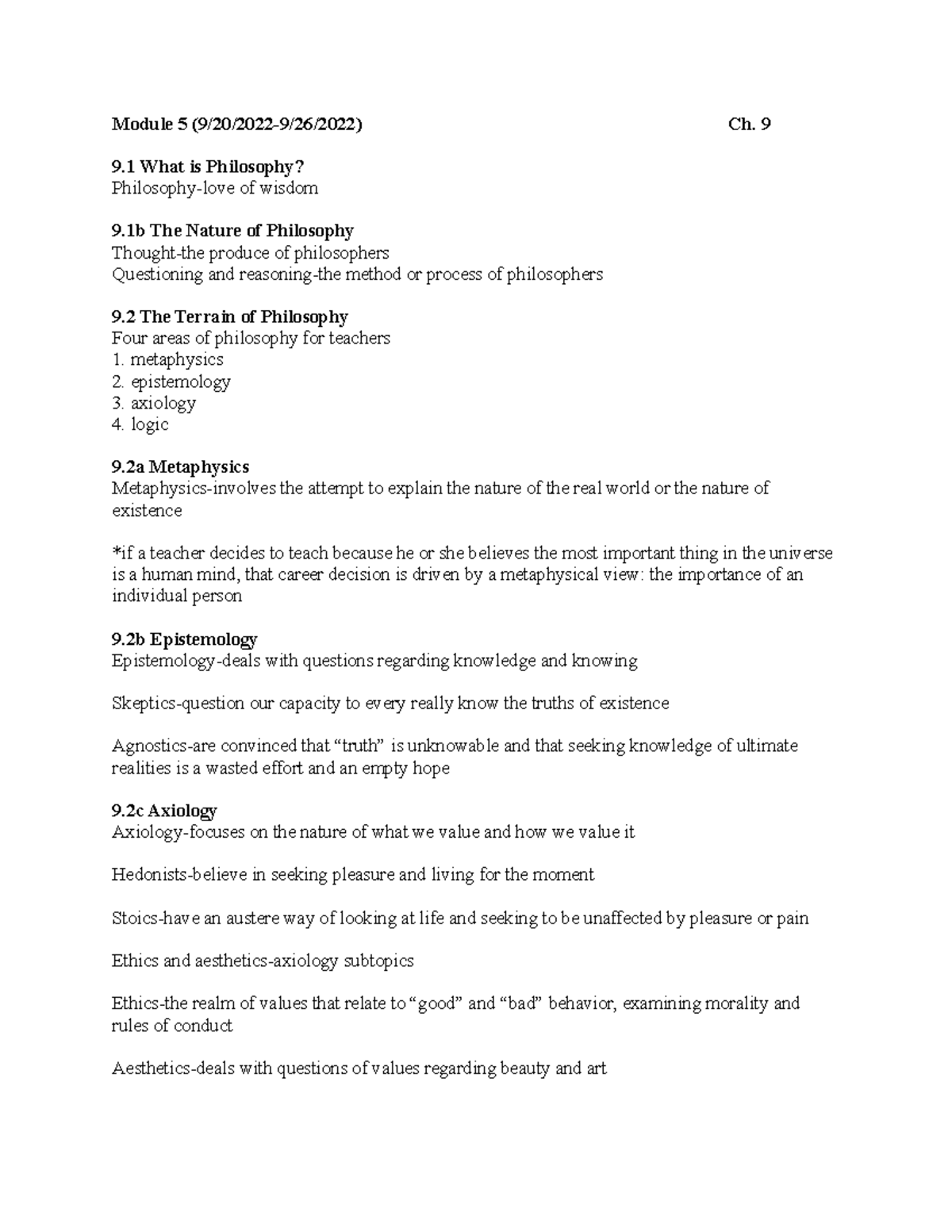 Those Who Can, Teach Ch. 9 - Module 5 (9/20/2022-9/26/2022) Ch. 9 9 ...