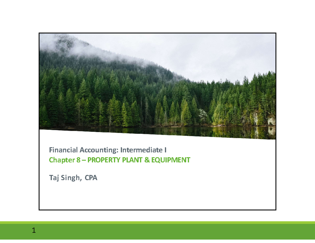 TS ch 8 - REGARDING CHAPTER 8 - Financial Accounting: Intermediate I ...