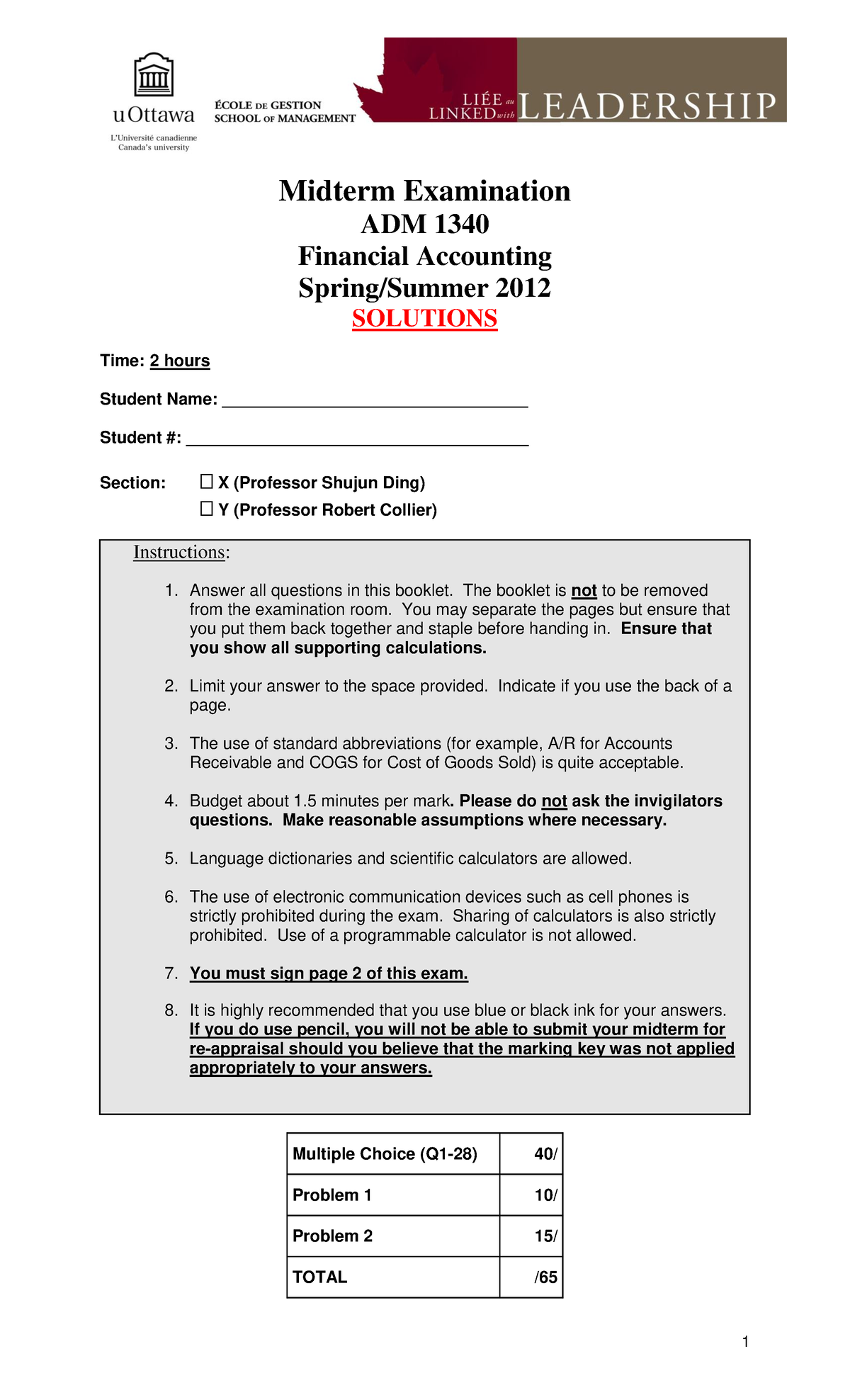 Midterm Messages.spring summer_semester 2012, questions and answers ...