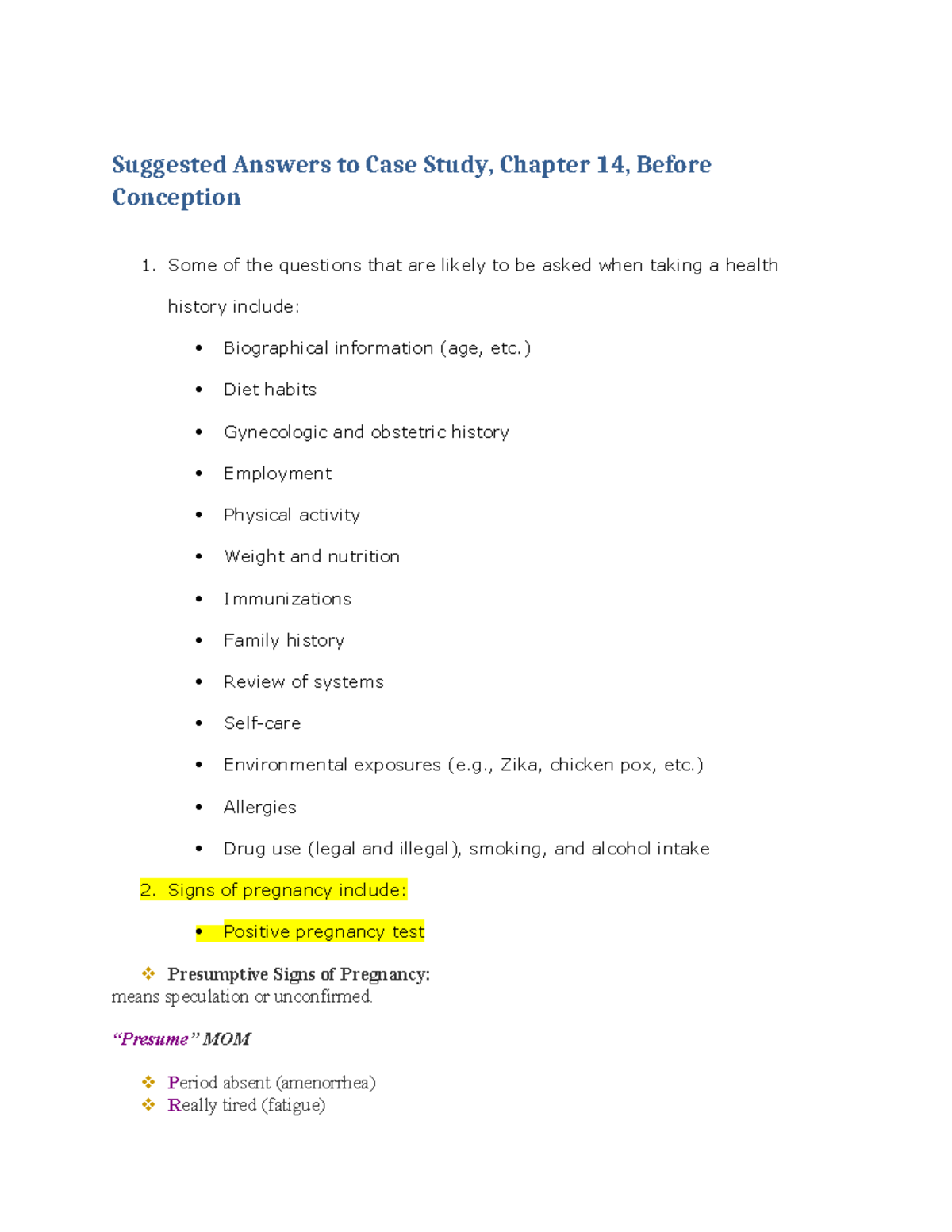 CSA Chapter 14 - Case study answers - Suggested Answers to Case Study, Chapter 14, Before ...