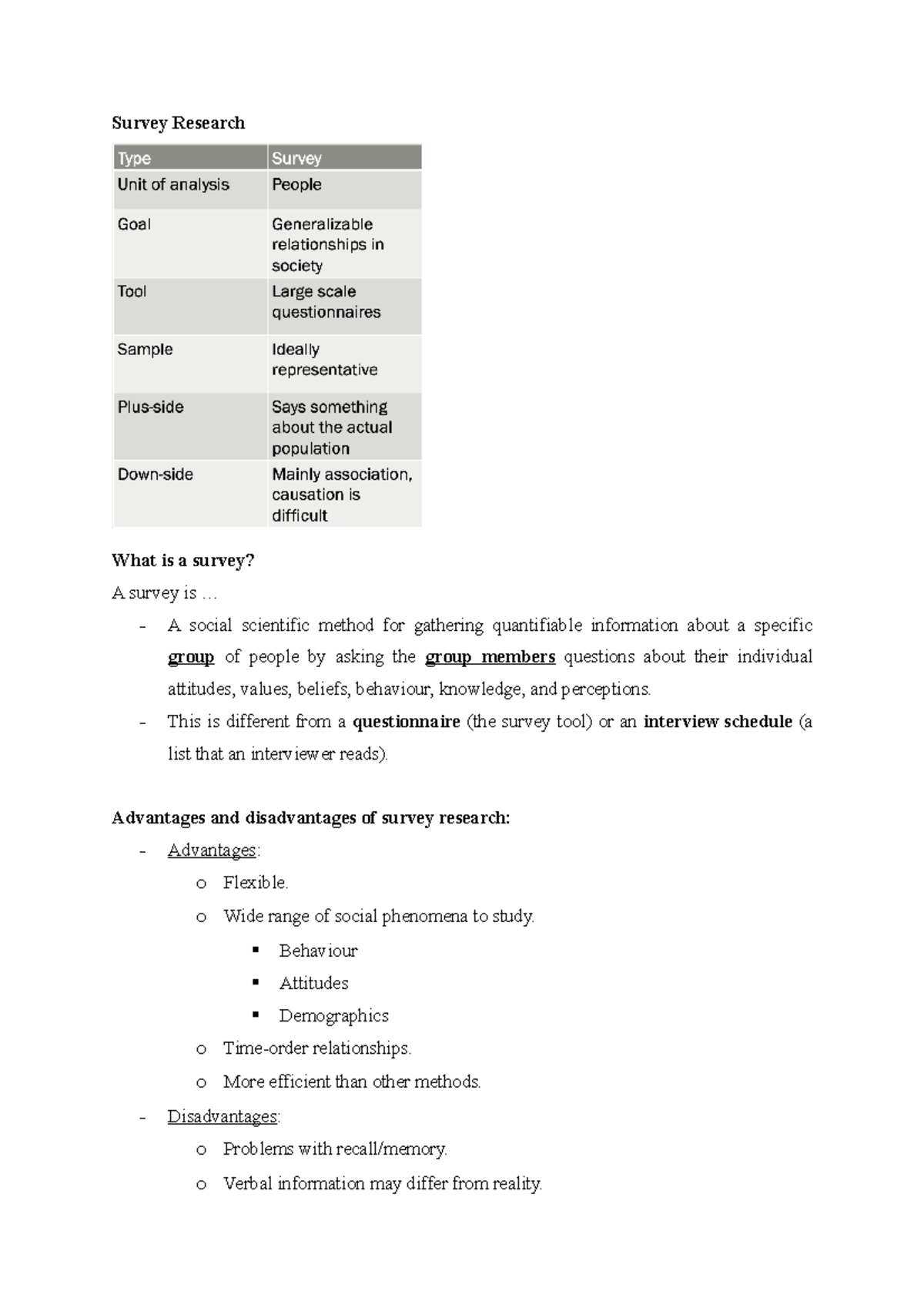 Lecture 3 - Survey Research What is a survey? A survey is ... - A ...