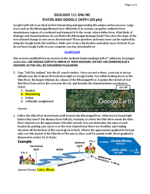 Geology Extra Credit Assignment - 1 Jalayna Pough Professor Murphy ...
