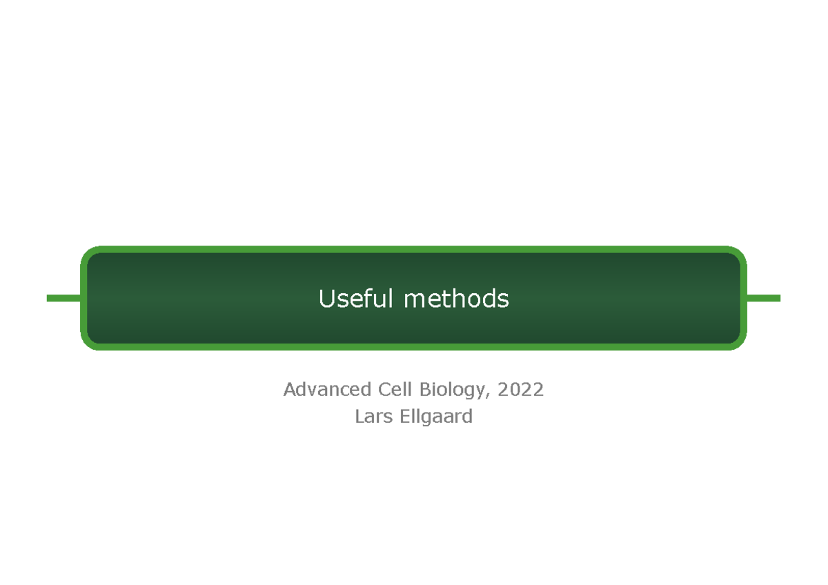 Useful methods 2022 - Powerpoint præsentation over brugbare metoder til ...