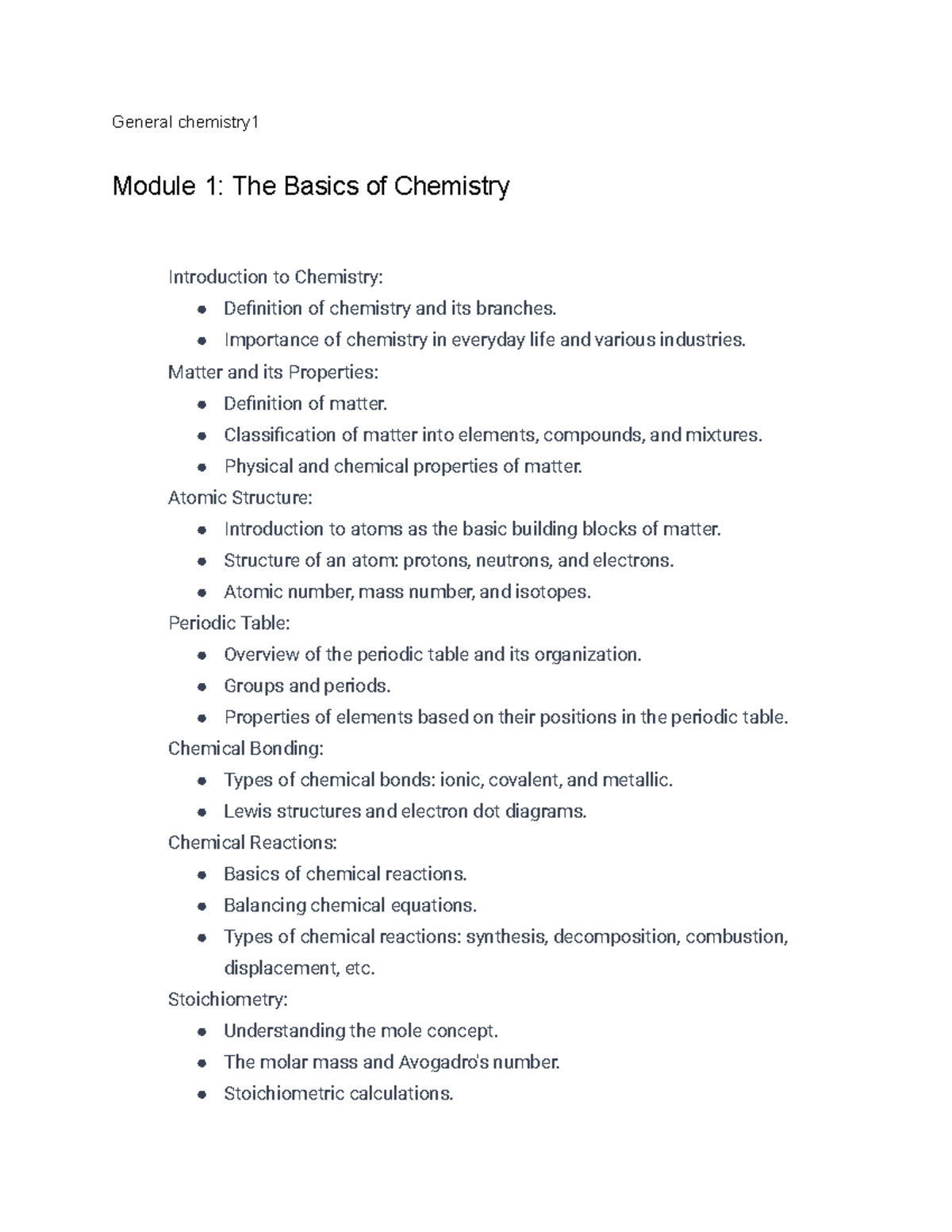 Untitled document - General chem notes 1-5 #CHEM - General chemistry ...