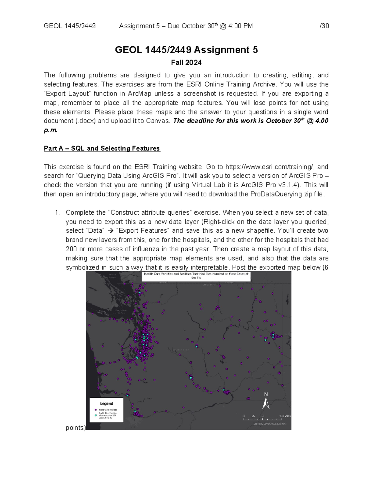 GEOL1445 Assignment 5 - GEOL 1445/2449 Assignment 5 – Due October 30th ...