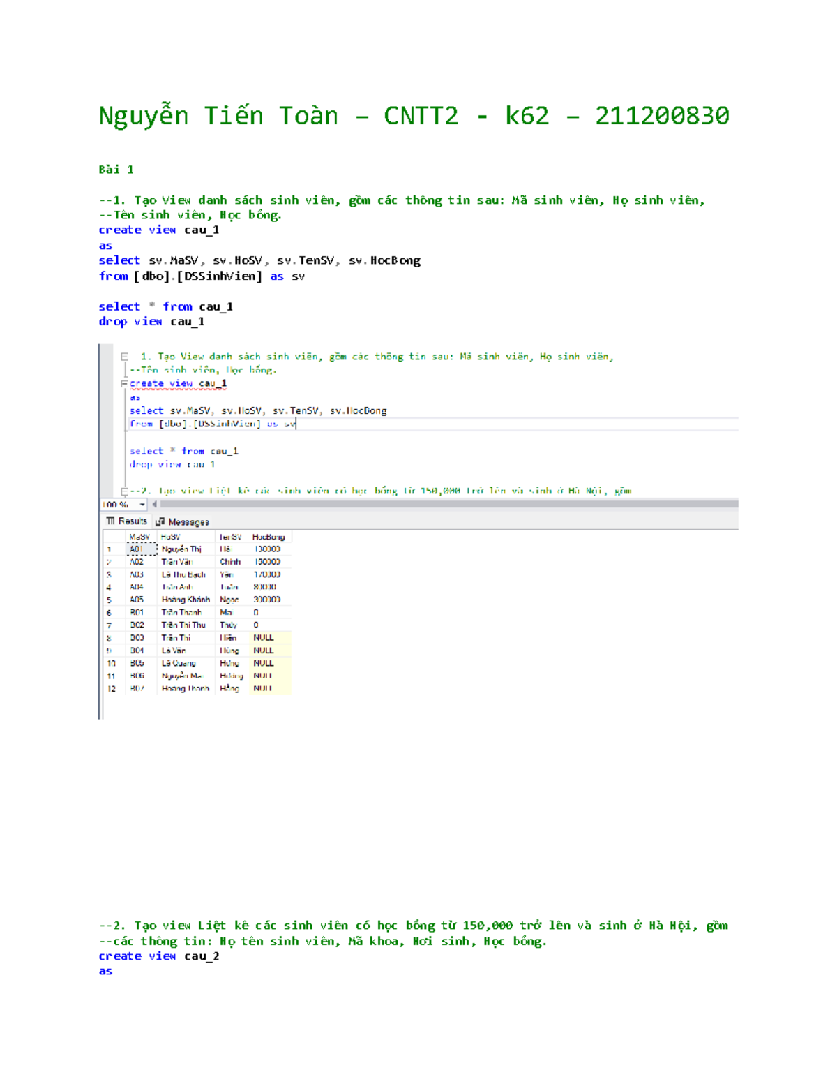 Nguyen Tien Toan CNTT2 BT2 2112008 30 - Nguyễn Tiến Toàn – CNTT2 - k62 ...
