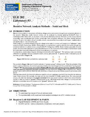 ELE 202 Final Exam W 2021 - Ryerson University Department of Electrical and Computer Engineering ...